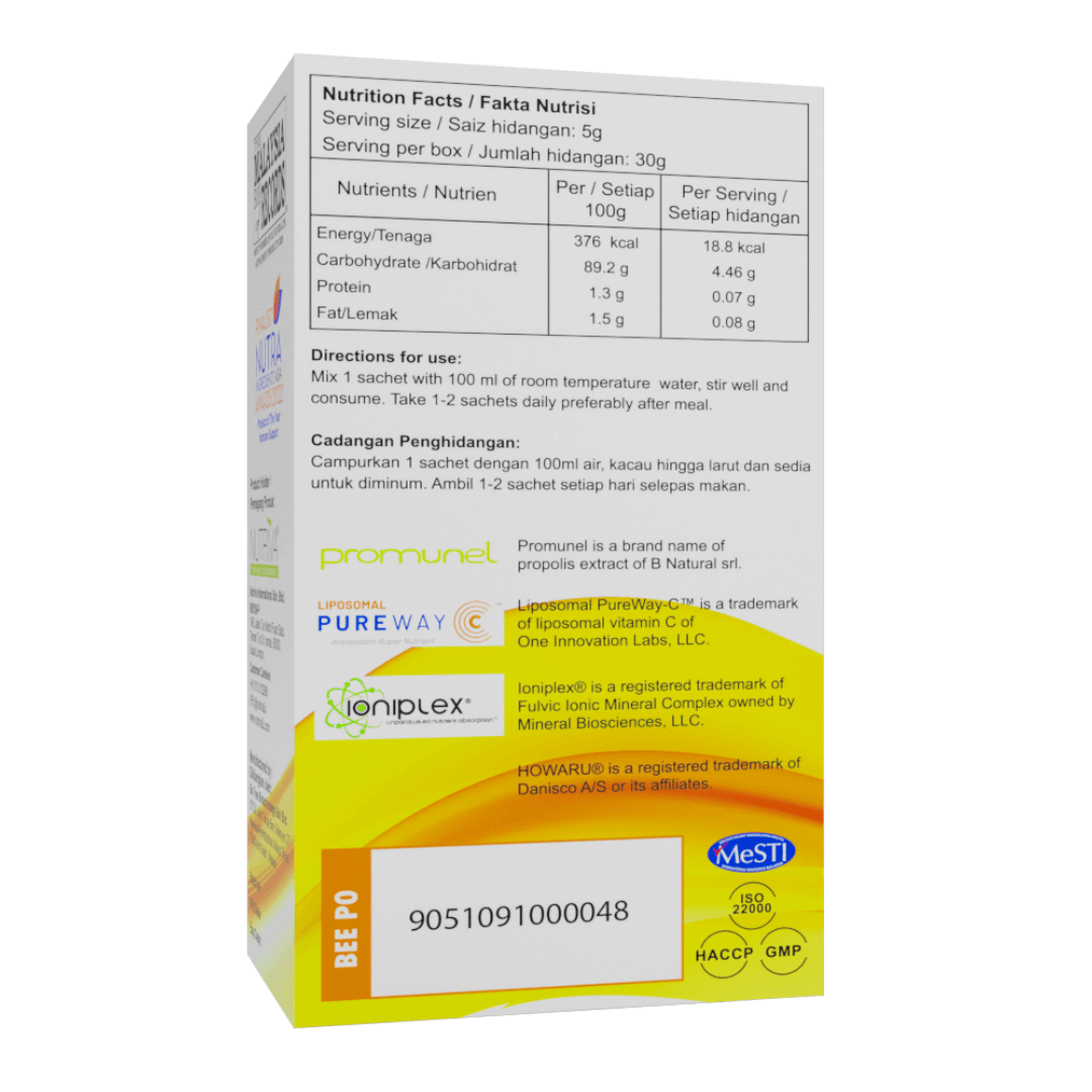 Nutriva® Beemunel™ By Propolis M.E.D® 6’s - Folla Wellness